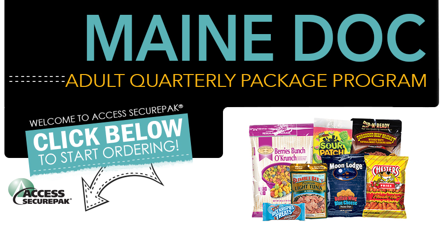 Access Securepak - Maine DOC Package Program - Adult - Welcome